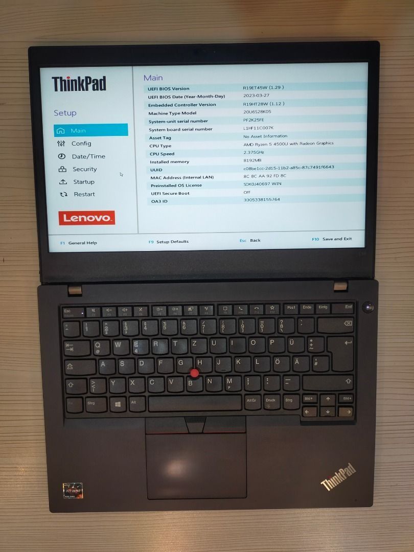Lenovo ThinkPad L14 | AMD Ryzen 5 4650U | 16GB RAM | 512GB SSD | Radeon ...