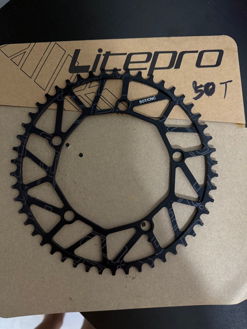 Litepro 50T CNC Chainring, Sports Equipment, Bicycles & Parts, Parts ...