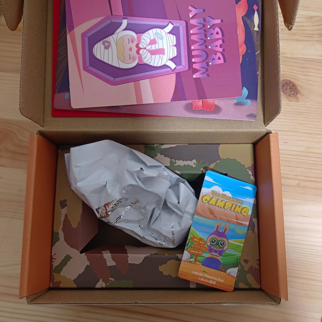 Little Monsters Camping Card, Hobbies & Toys, Toys & Games on Carousell