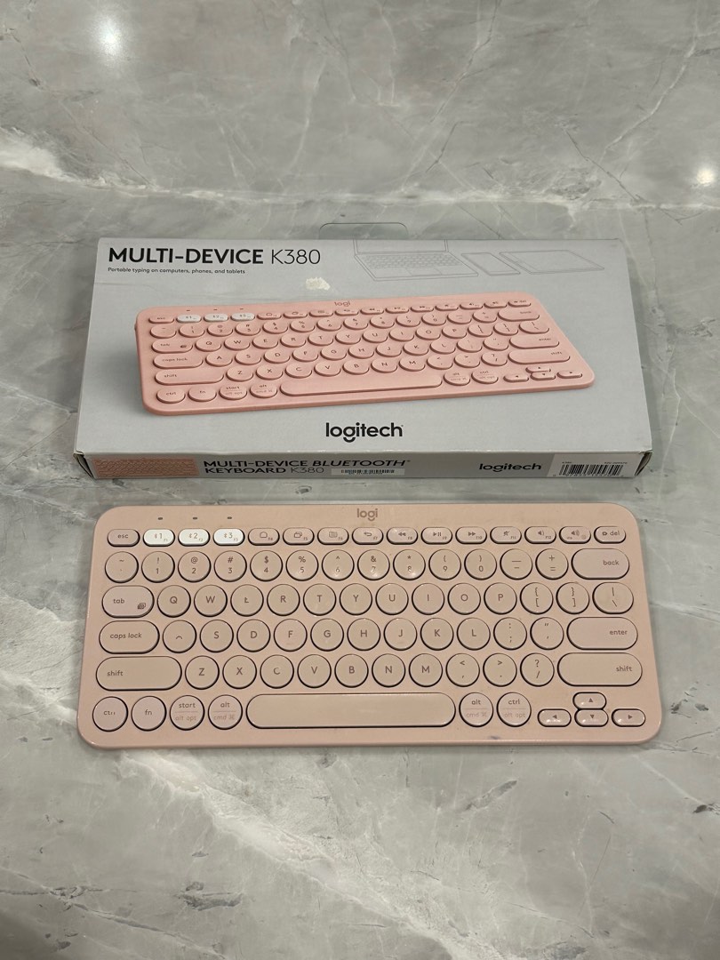 Logitech K380 Multi-Device Bluetooth Keyboard - Pink, Computers & Tech ...