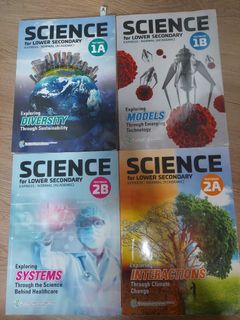 Lower Secondary 1 Science Textbooks 1A 1B and Science Activity book 1A ...