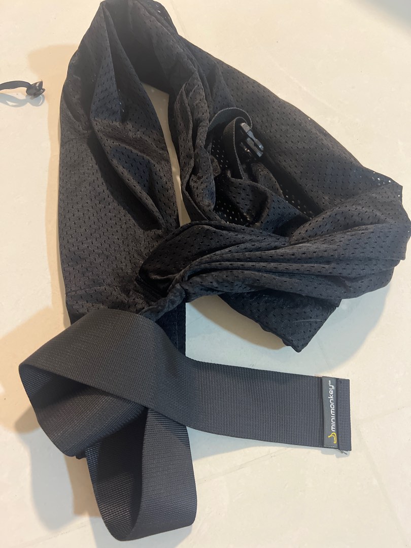 Minimonkey Mini Sling Baby Carrier - Black, Babies & Kids, Going Out ...