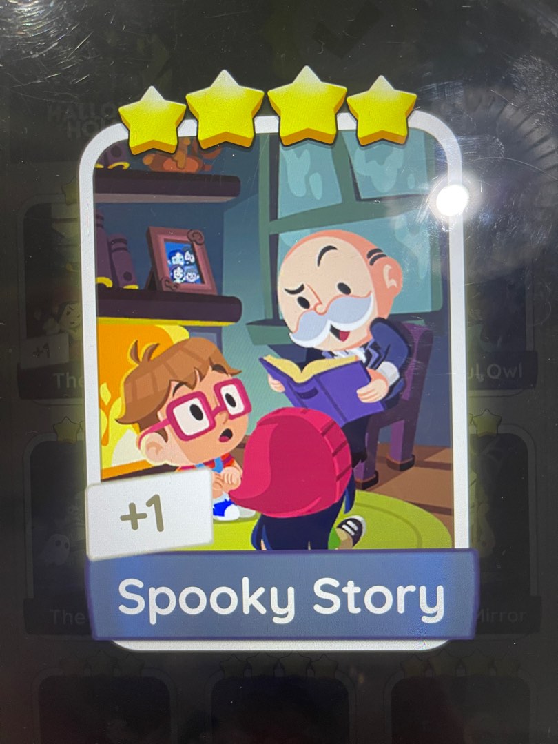 Monopoly Go Stickers 4s - Spooky Story, Backyard Bonfire, Football Fun ...