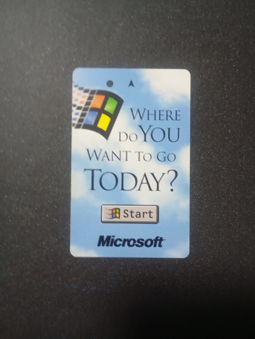 Mrt card collection - Microsoft Windows 'Where Do You Want To Go Today ...