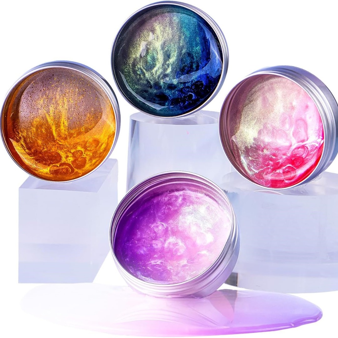 Nebula Series Set of 4 Slime Liquid Glass Non-Newtonian Fluid Putty ...