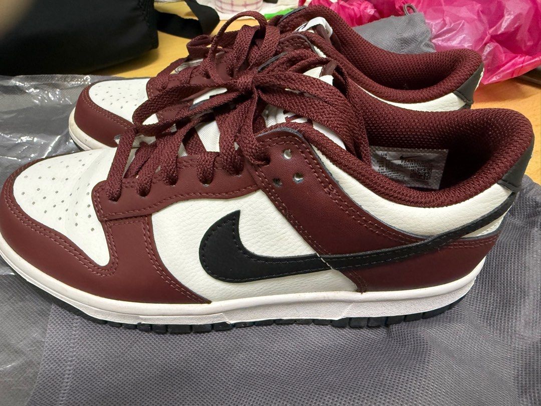 Nike dunk low Dark Team Red/Summit White/White/Black, Women's Fashion ...