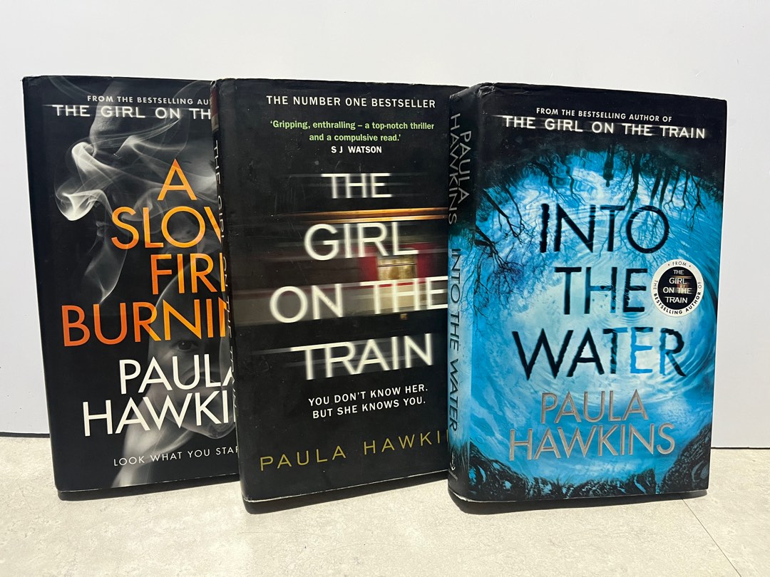 Paula Hawkins books (Slow Fire Burning, The Girl on the Train, Into the ...