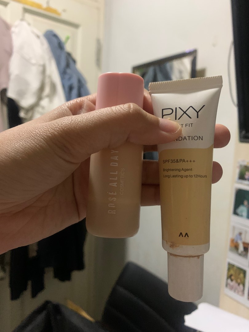 Pixy Liquid Foundie & Rose All Day Skintint, Kesehatan & Kecantikan ...