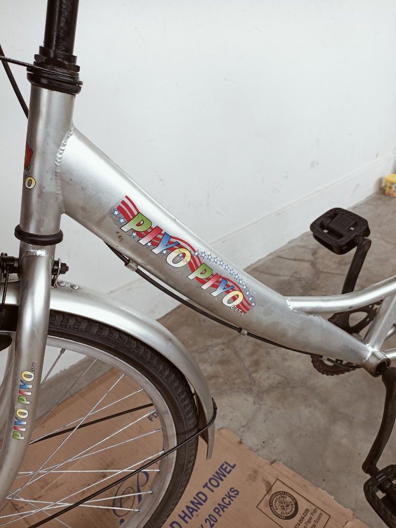 Piyo Piyo City Bike with Basket(24)inch, Sports Equipment, Bicycles & Parts, Bicycles on Carousell