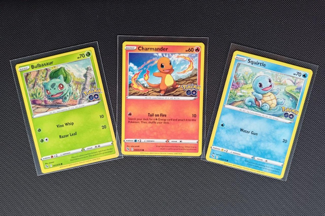 Pokemon Go Gen 1 Starters (Bulbasaur #1, Charmander #8, Squirtle #15 ...
