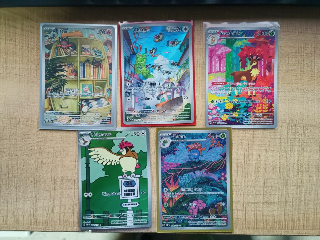 Pokemon Temporal Forces and Obsidian Flames IR Gloom #198 / Pidgeotto ...