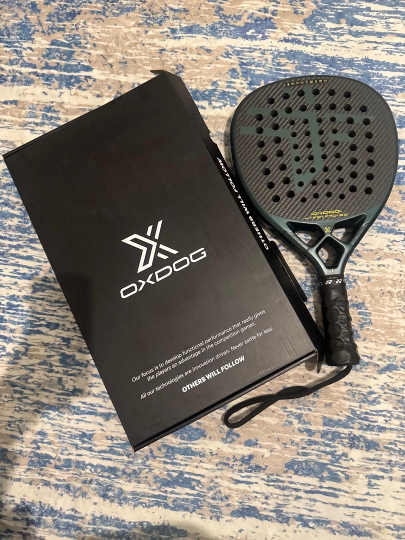 Raket Padel Oxdog Hyperpro+ 2.0 2025 (like new)authentic, Olah Raga ...