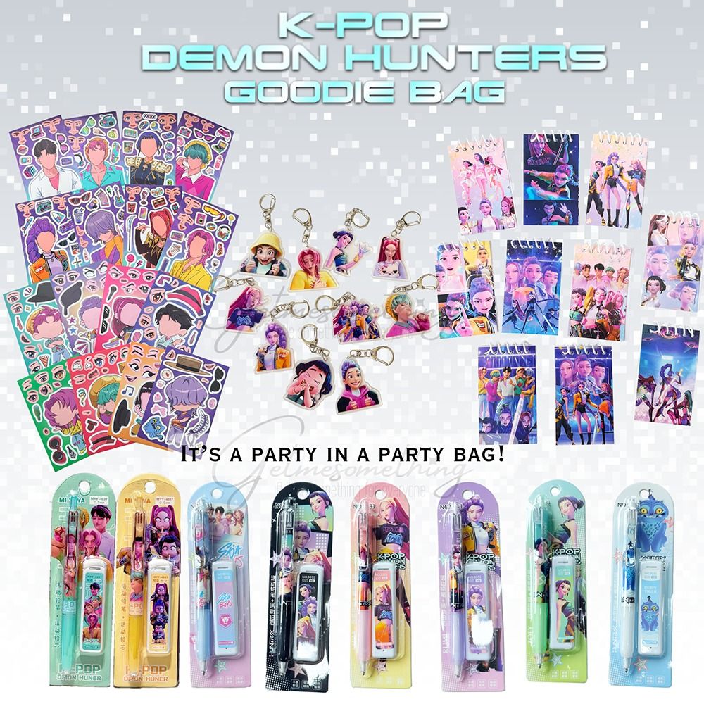 Gift Goodie Bag / Birthday Party Pack - Kpop Demon Hunters theme / Saja ...