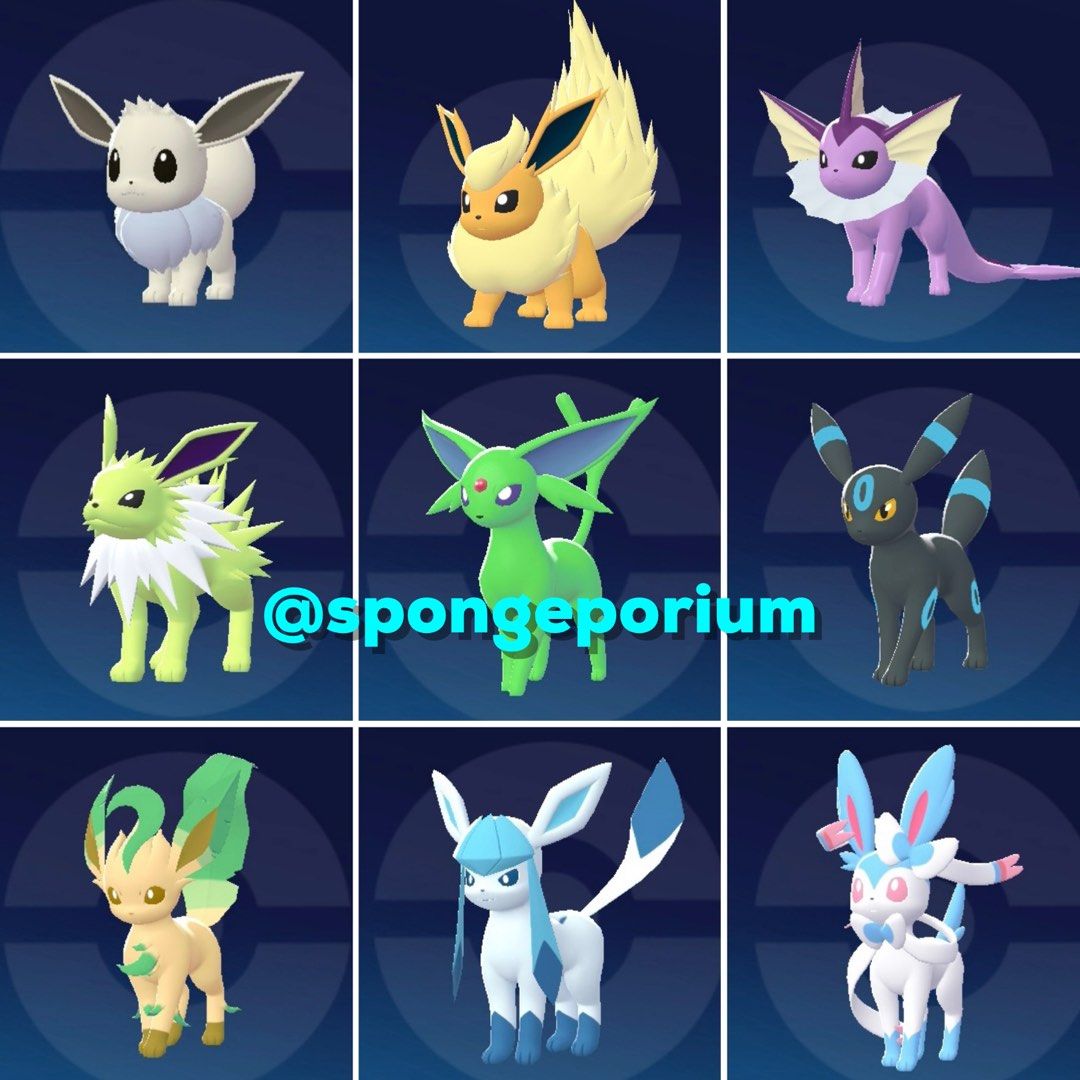 Shiny Eeveelutions (Pokemon Legends Z-A) (Nintendo Switch/Switch 2 ...