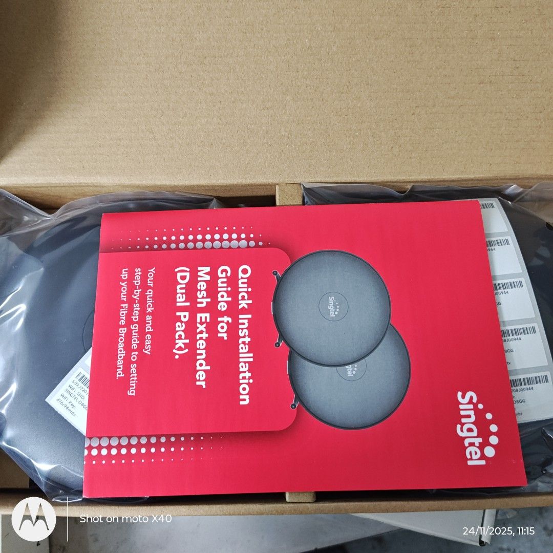 Singtel Mesh Wifi Extender Dual Pack, Computers & Tech, Parts ...