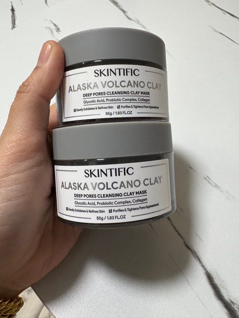 SKINTIFIC Alaska Volcano Clay Mask, Beauty & Personal Care, Face, Face ...
