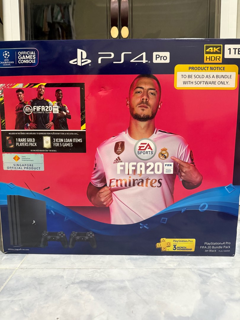 Sony PlayStation 4 Pro FIFA 20 Bundle, Video Gaming, Video Game ...