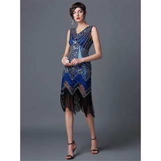 Vintage 1920s Flapper Costume Set great gatsby hollywood theme sparkling glittery glitz ...