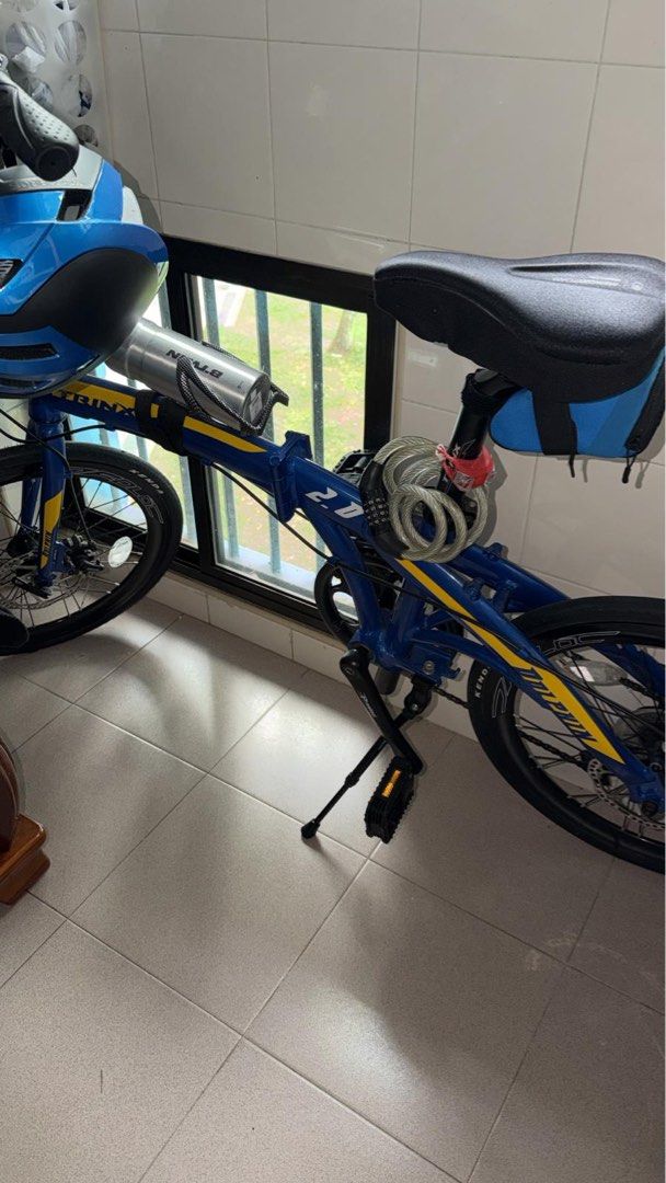 Trinx Dolphin 2.0 Folding Bike - Blue, Sports Equipment, Bicycles & Parts, Bicycles on Carousell