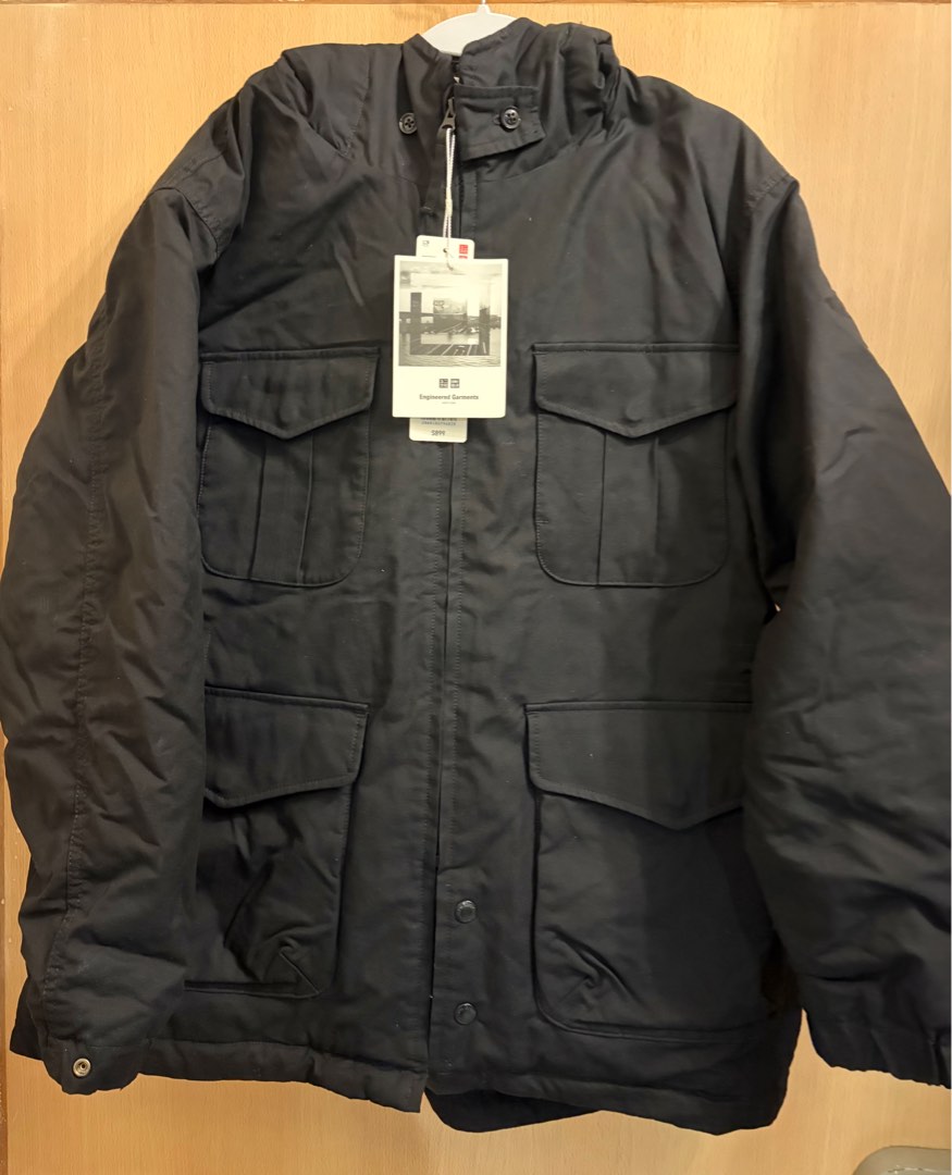 Uniqlo x Engineered Garments Puffertech Utility Jacket (Heattech), 男裝 ...