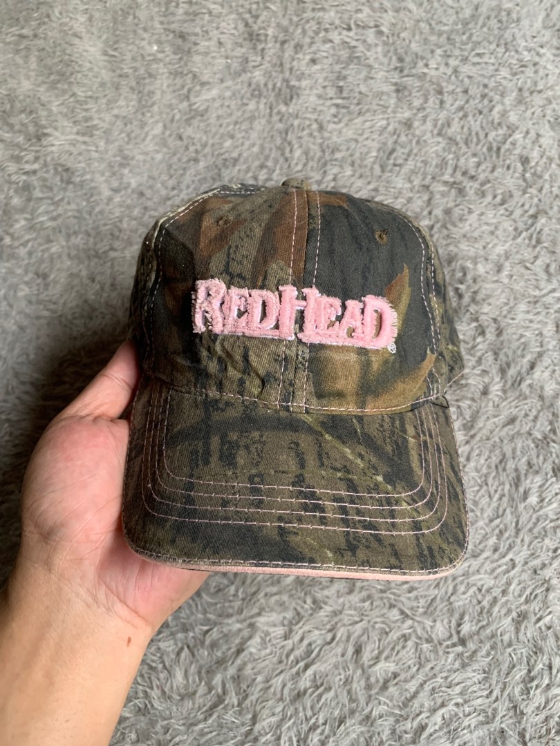 Vintage 80s 90s y2k realtree redhead cap 5 panel ropehat two tone snap ...