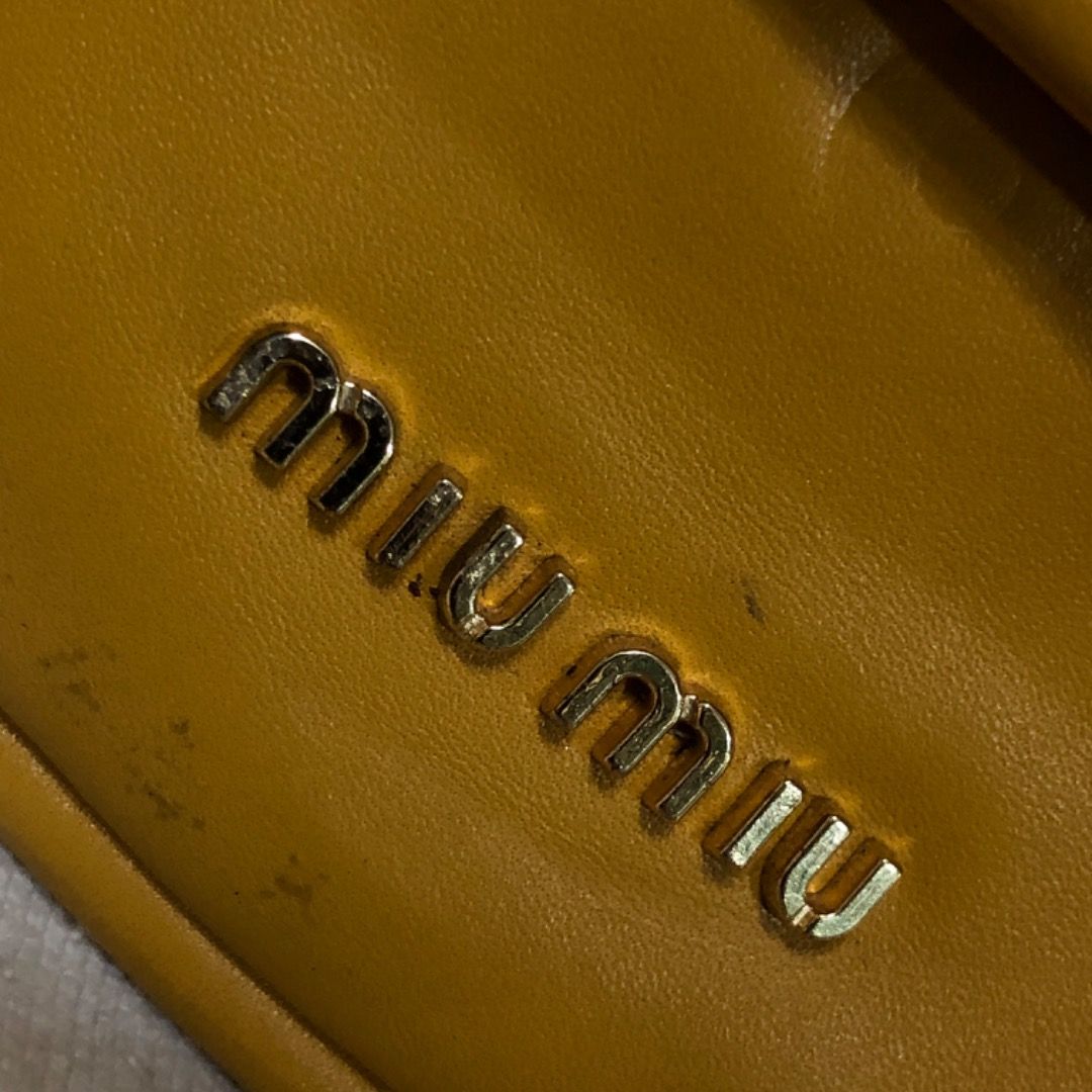 vintage archive miu miu mustard yellow leather shoulder bag, Luxury ...