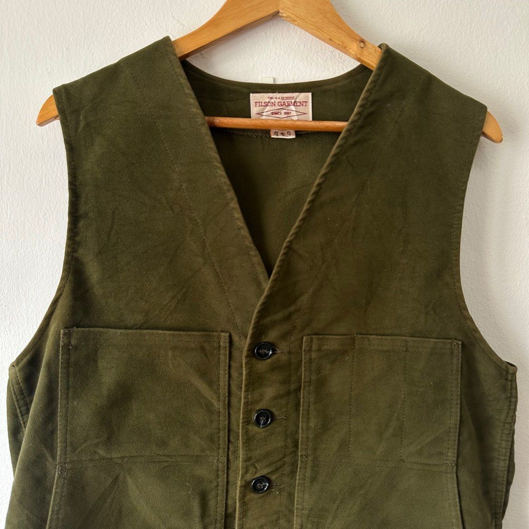 Vintage Filson Garment Army Vest, Men's Fashion, Coats, Jackets and ...
