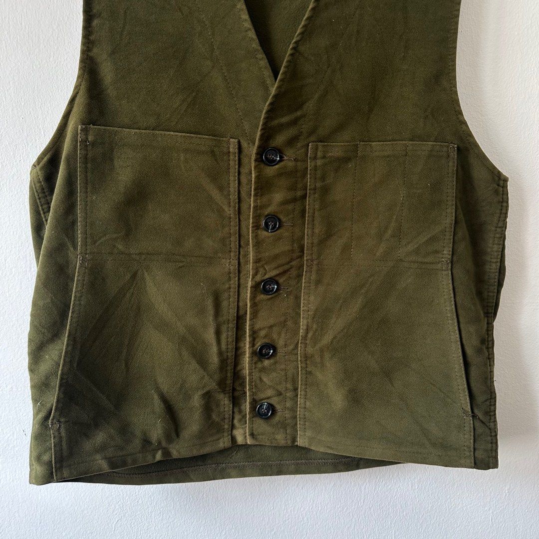 Vintage Filson Garment Army Vest, Men's Fashion, Coats, Jackets and ...