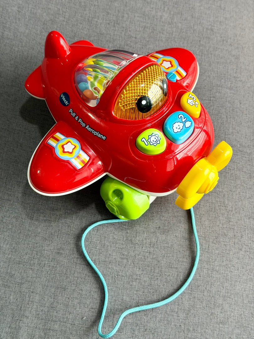 VTech Pull & Pop Airplane | Push and Pull Toys, Babies & Kids, Infant ...