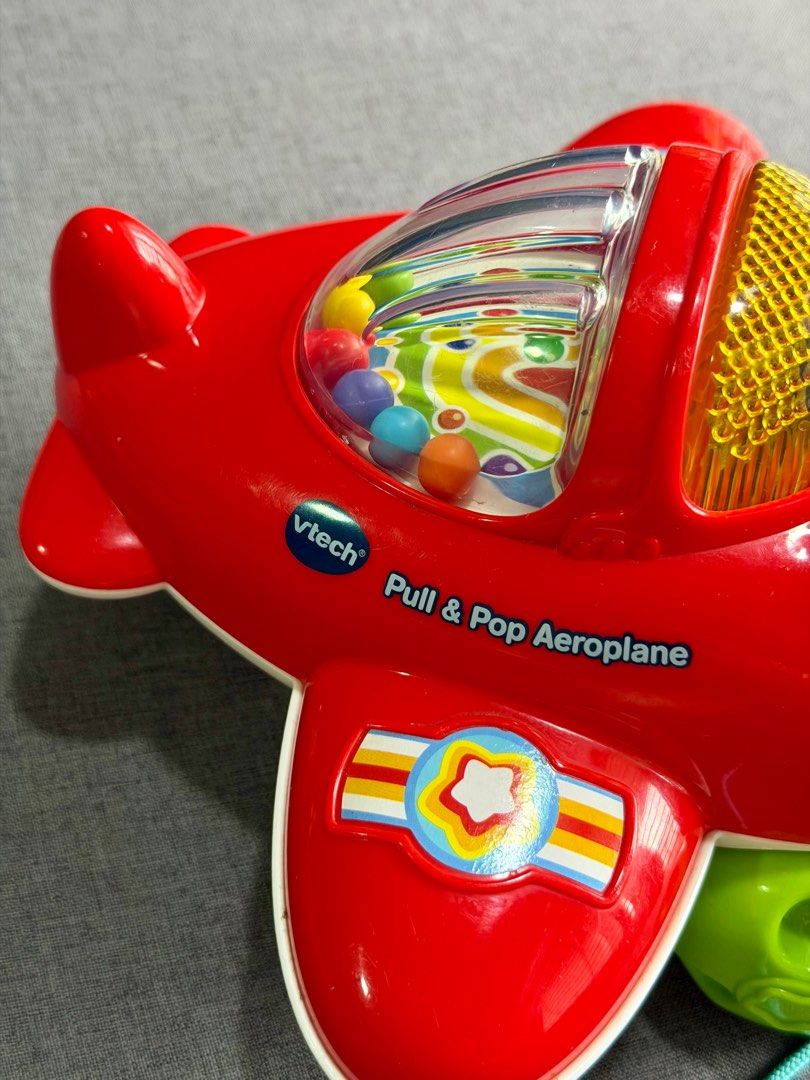 VTech Pull & Pop Airplane | Push and Pull Toys, Babies & Kids, Infant ...