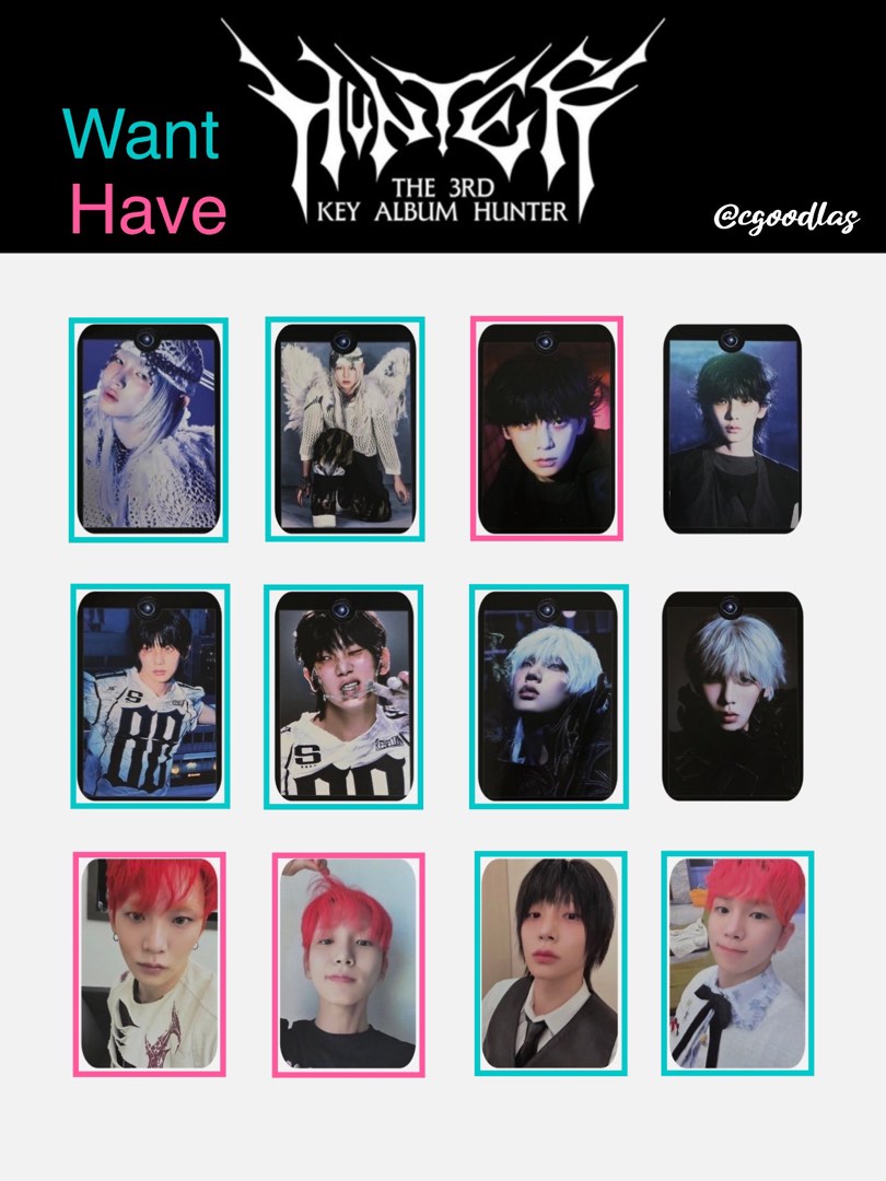 [WTT] SHINee Key Hunter Official MD Random Trading Card PC Photocard ...