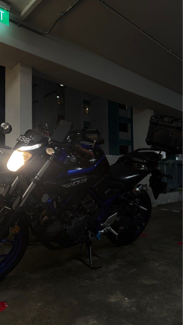 Yamaha MT-03 2017 Model COE 2027 Sep, Motorcycles, Motorcycles for Sale, Class 2A on Carousell