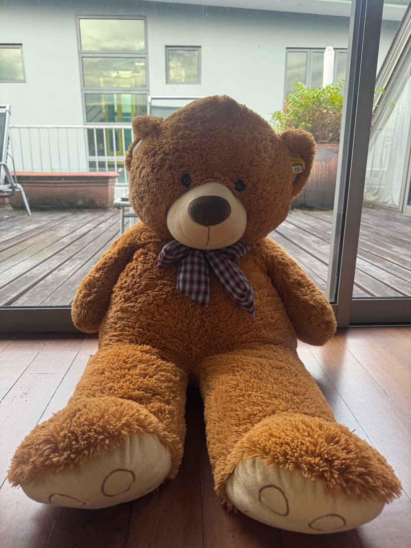 100cm / 1m Tall Large Sized Teddy Bear Cookie Brown Colour Soft ...