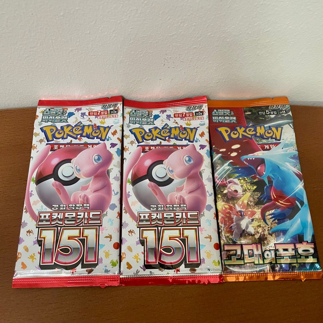 [Brand New] Pokemon TCG 151 / Ancient Roar Korean Booster Packs, Hobbies & Toys, Toys & Games on ...