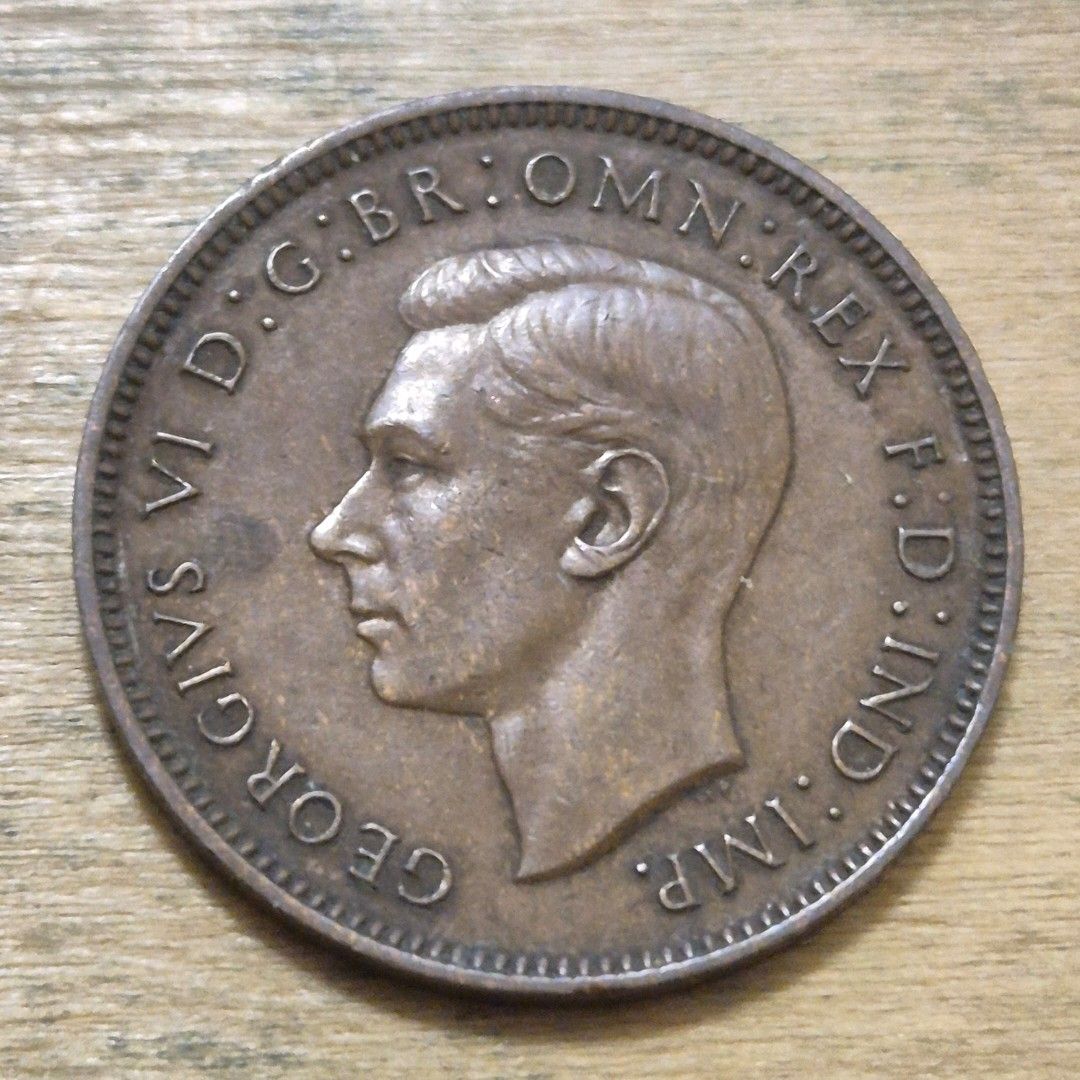 1939 Great Britain King George VI Farthing Coin, Hobbies & Toys ...