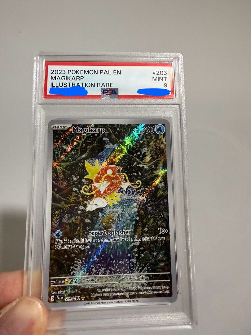 2023 Pokemon Paldea Evolved Magikarp 203 PSA 9, Hobbies & Toys, Toys & Games on Carousell
