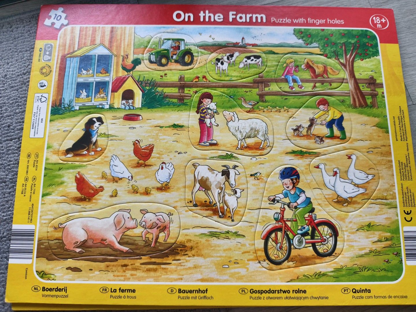 2 Children's Farm Animal Puzzles (Europe innovakids), Hobbies & Toys ...