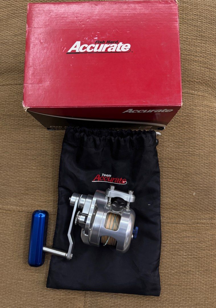 Accurate Boss Extreme 500 Narrow 2-Speed Reel, Sports Equipment ...