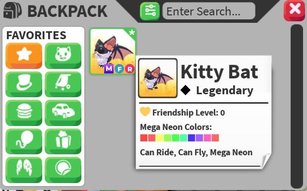 Adopt Me Mega Fly & Ride Kitty Bat, Video Gaming, Gaming Accessories ...