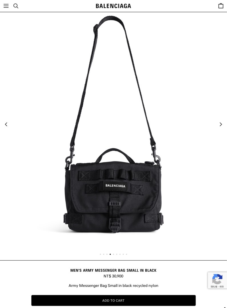 BALENCIAGA ARMY MESSENGER BAG, 他的時尚, 包包與錢包, 斜側背、手提包在旋轉拍賣