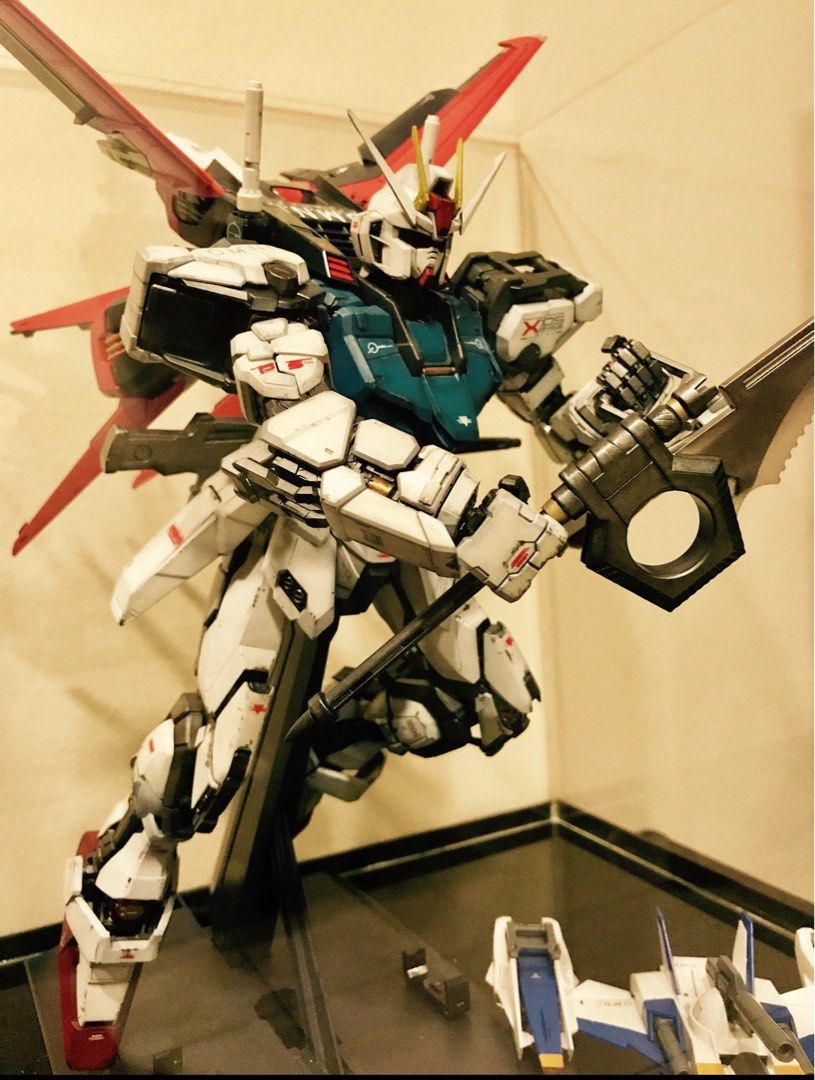 Bandai PG 1/60 Perfect Grade Strike Gundam (Fully Custom Painted) with ...