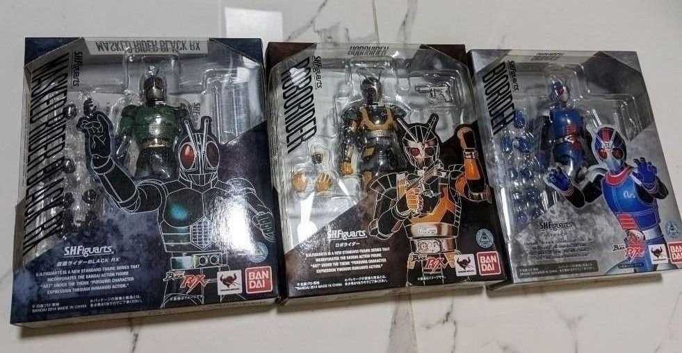 Bandai tamashii 魂shop Kamen rider shf 幪面超人black rx robo rider bio rider ...