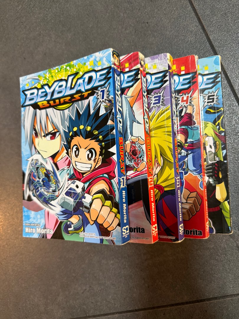 Beyblade Burst Manga Volumes 1-5, Hobbies & Toys, Books & Magazines ...