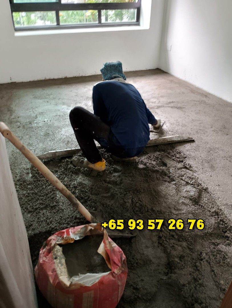 Cement screeding BTO/self leveling BTO/hdb,Bto floor screedig and ...
