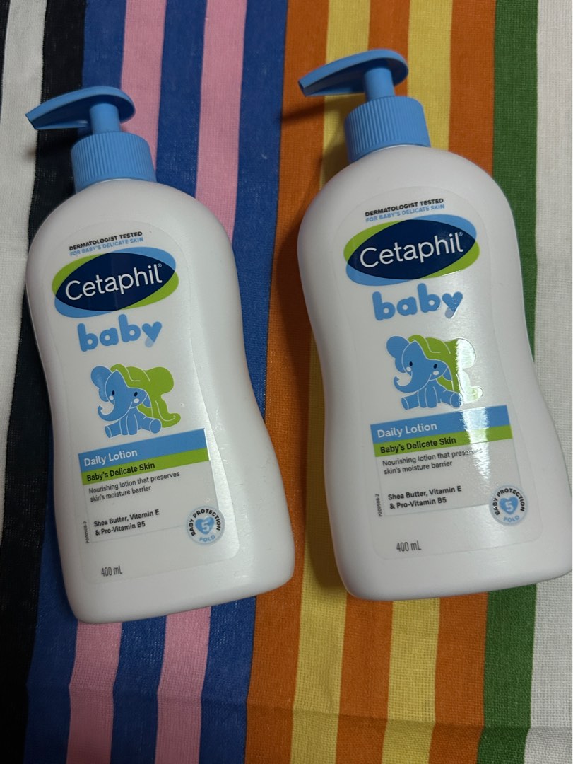 Combo Cetaphil Baby Daily Lotion 400ml, Babies & Kids, Bathing ...