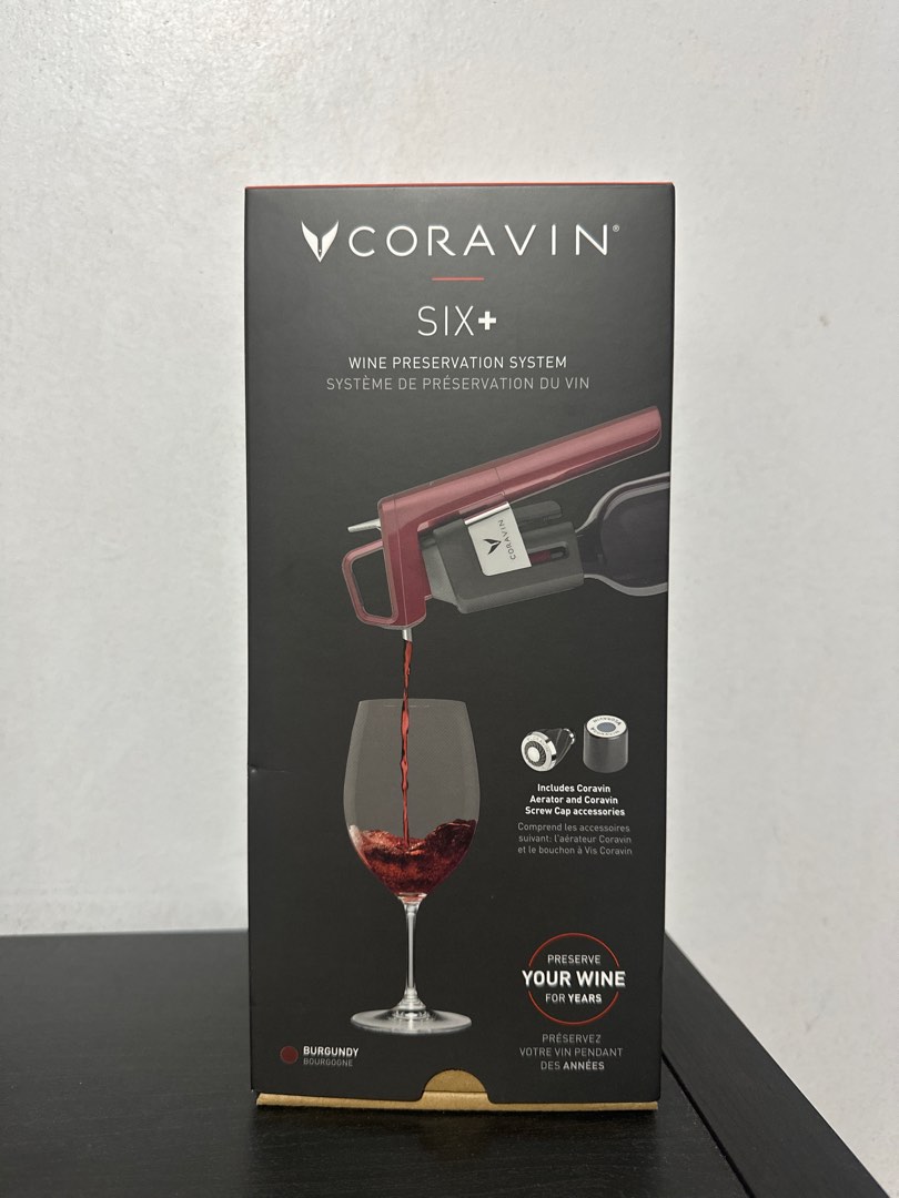 Coravin SIX+ Wine Preservation System, TV & Home Appliances, Kitchen ...