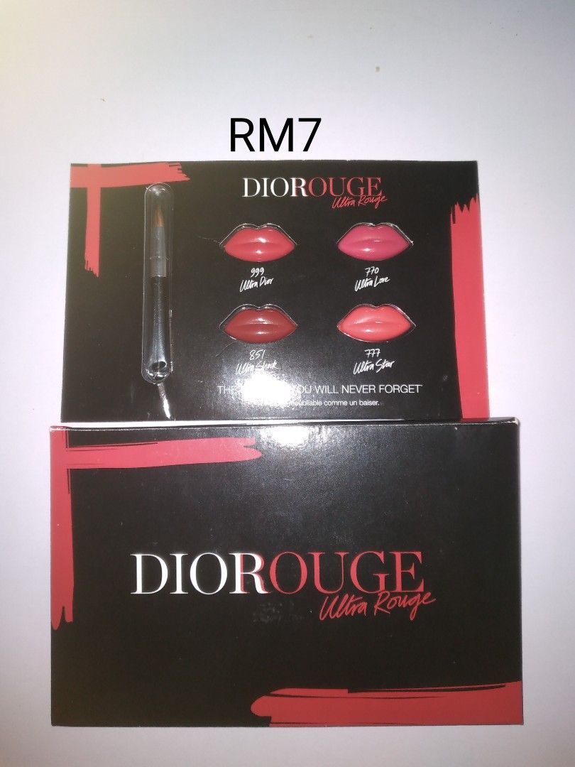 DIOROUGE 4x 0.3ml ultra rouge #999 ultra dior #851 ultra shock #770 ultra love #777 ultra star ...