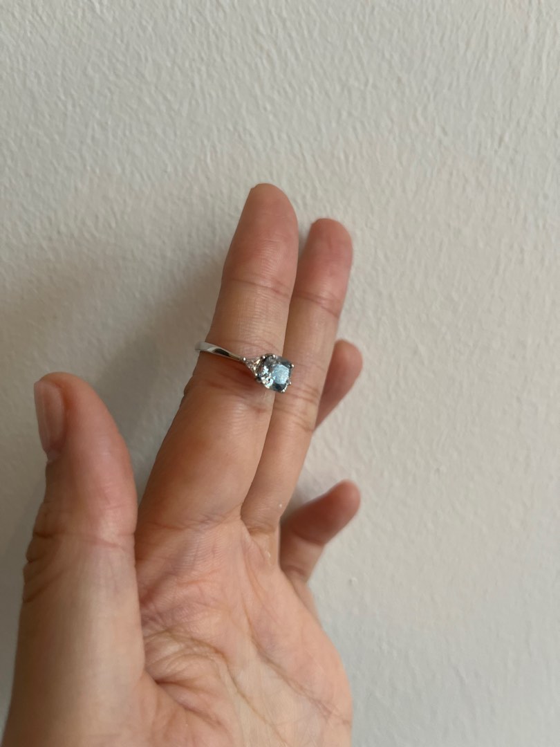 Eclat by Oui Ariana blue grey ring, Luxury, Accessories on Carousell