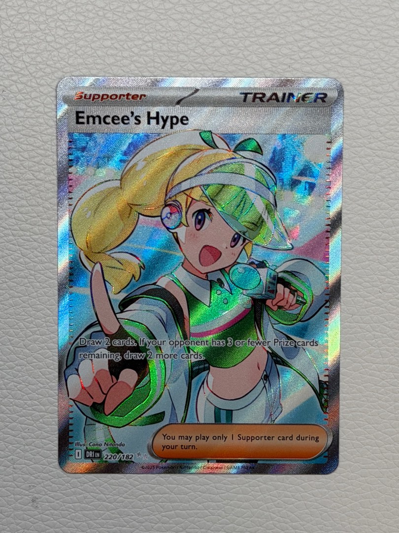 Emcee's Hype Trainer Card - 220/182 Destined Rivals, Hobbies & Toys ...