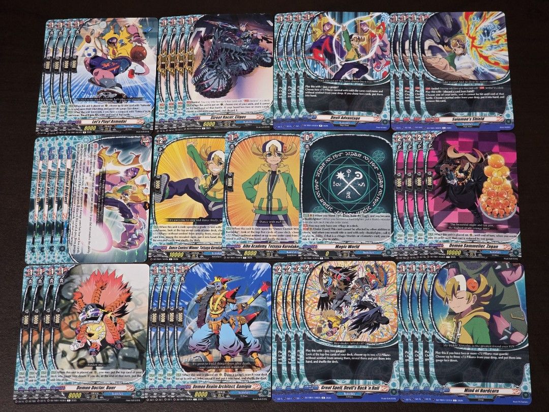 (English) Asmodai Deck/Core, Buddyfight x Vanguard Collab, DZTB01 ...